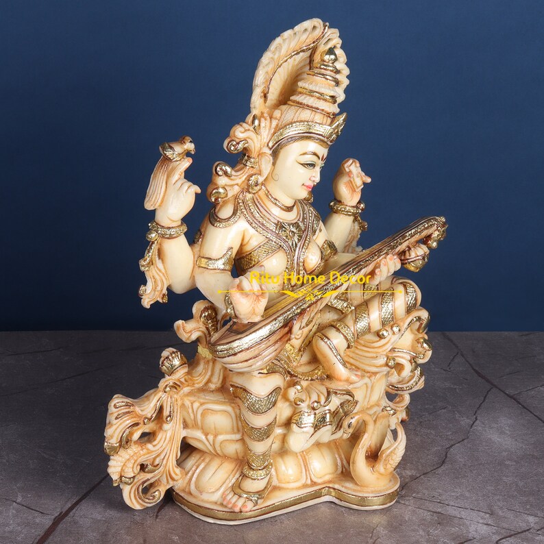Goddess Saraswati Statue Maa Sharda Idol Ma Sarasvathi - Etsy