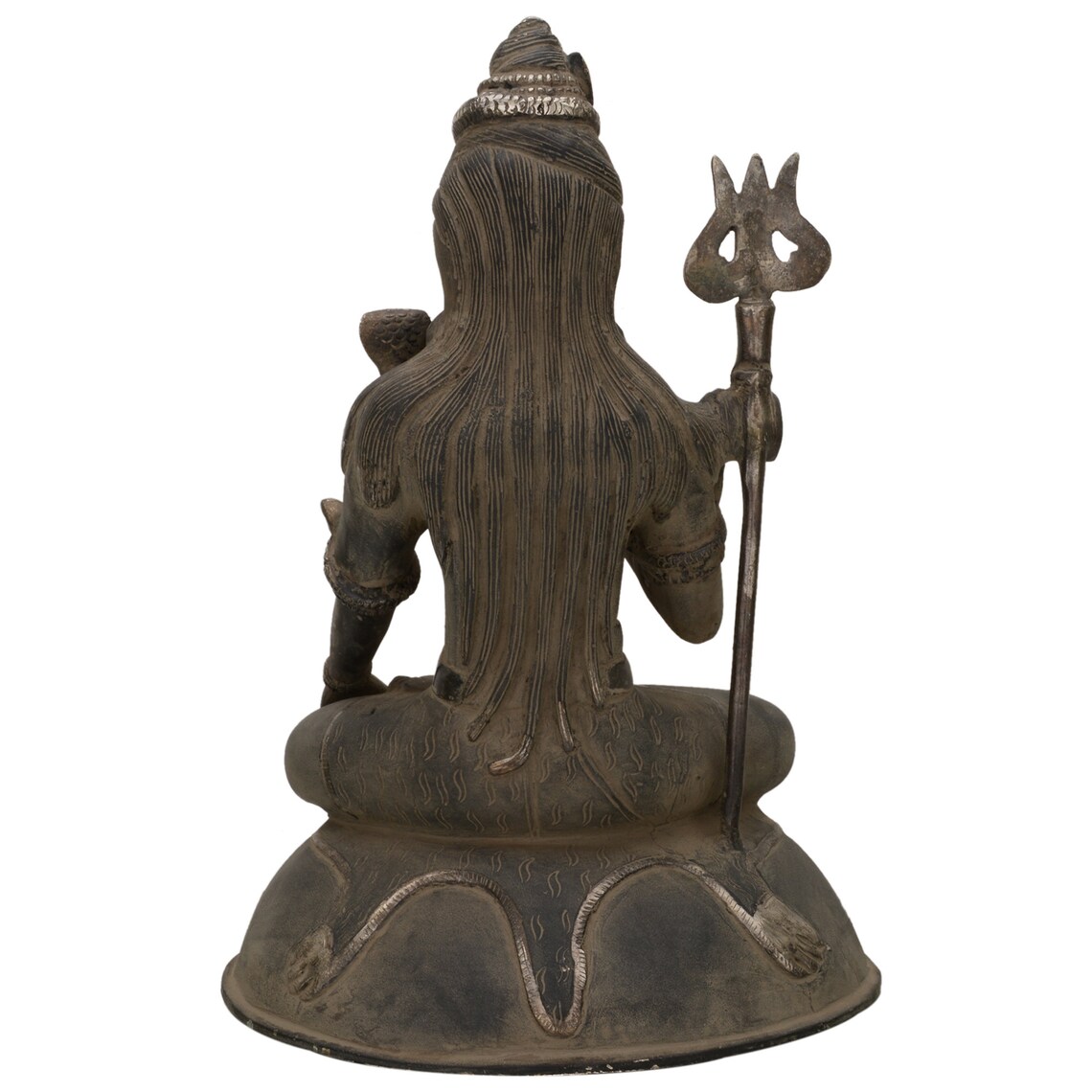 Brass Lord Shiva Idol - Antique Finish Mahadev Statue - Shankar God ...