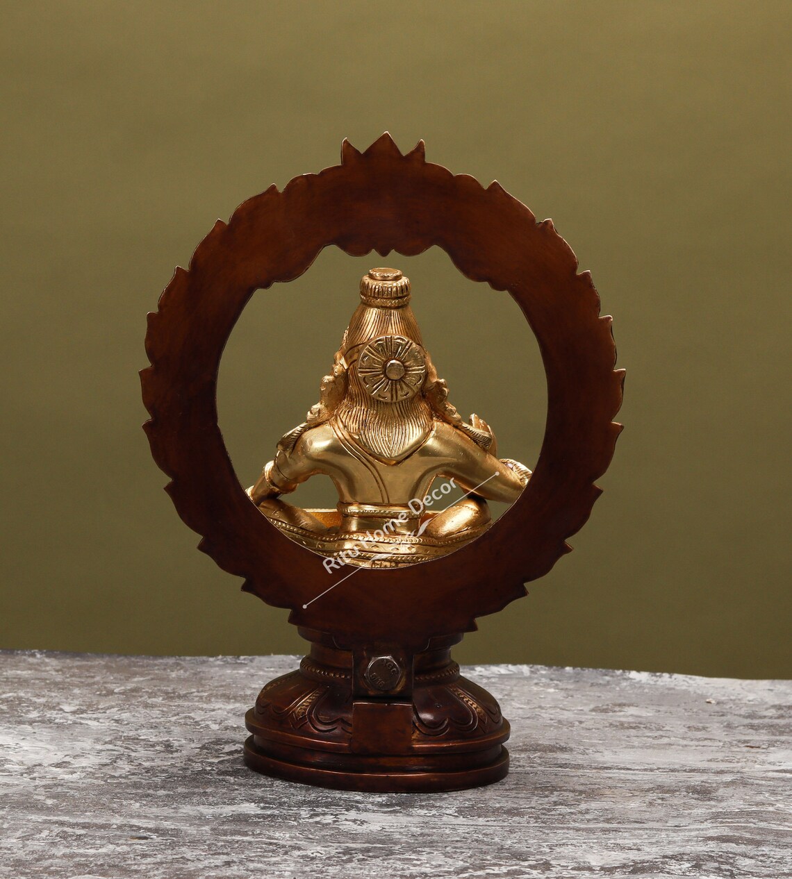 Brass Multicolor Lord Ayyappa Statue - Ayyappan Idol, Hindu God of Self ...