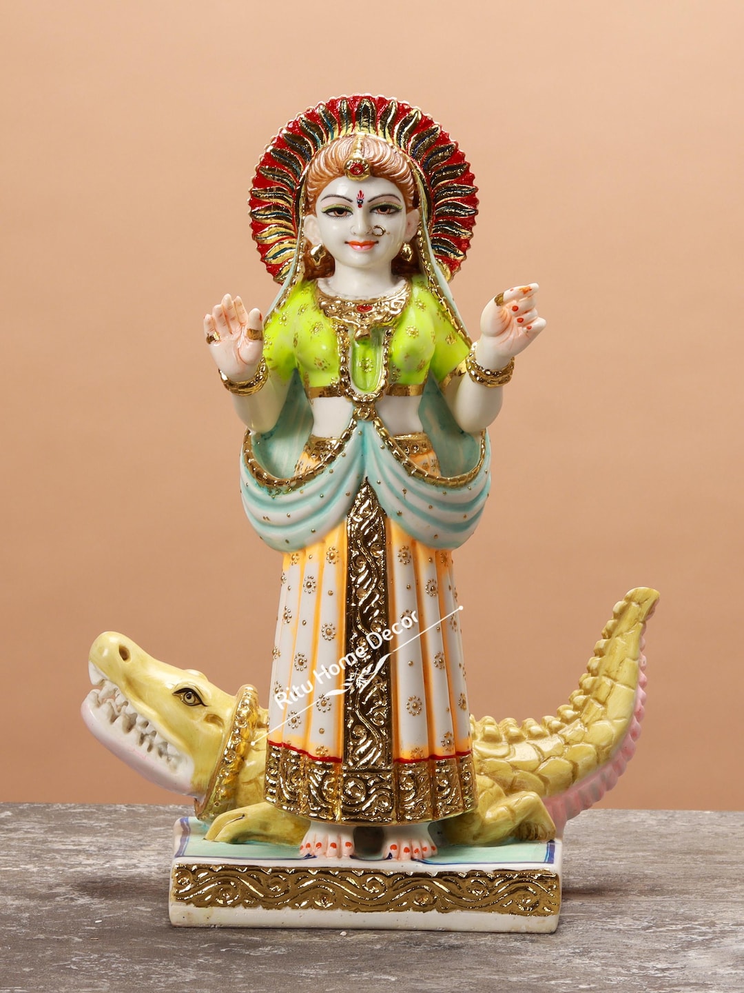Maa Khodiyar Statue - 15" Mata Khodiyar Idol - Gujrati Folk Goddess ...