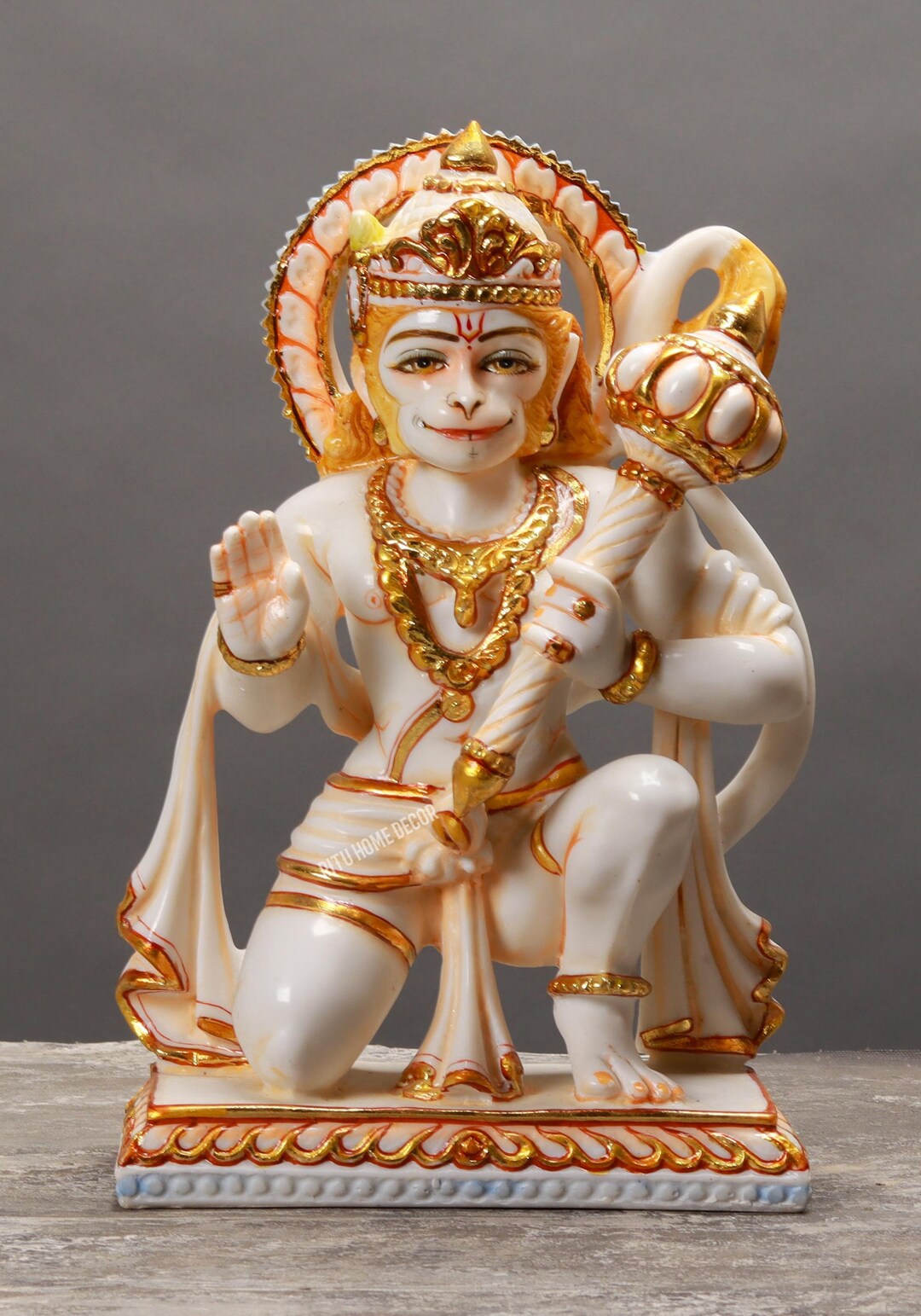 Hanuman God 12" Statue, Rambhakta Hanuman Idol, God of Power, Bajrang ...