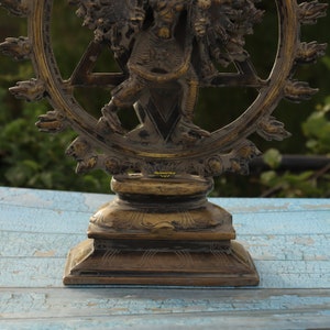 Sudarshan Chakra Statue in Brass - Narayana Weapon - Narsimha Sculpture ...