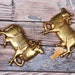 Brass Cow Wall Hanging Pair Brass Holy Cow Home Decor Showpiece for ...
