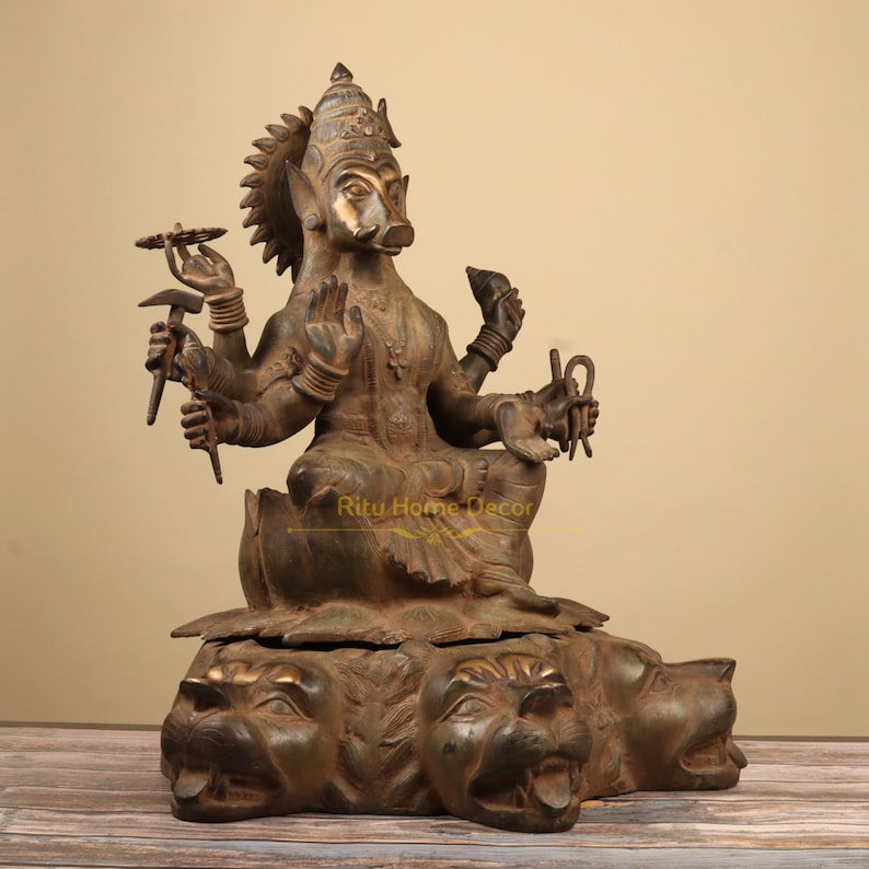 Varahi Devi Statue Barahi Ma Sculpture Matrikas Dandini - Etsy