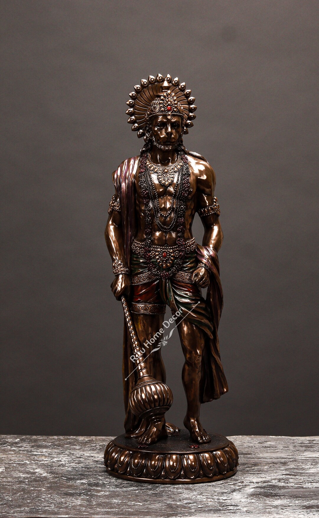 Lord Hanuman Standing Statue - Bajrang Bali Figurine - Lord Rama ...