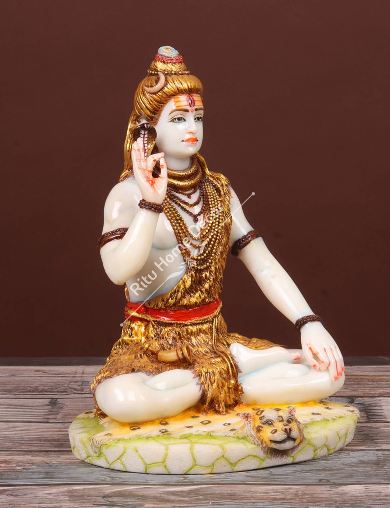 Lord Shiva 10" Statue - God Mahadev Idol - Shiv Shankar Figurine ...