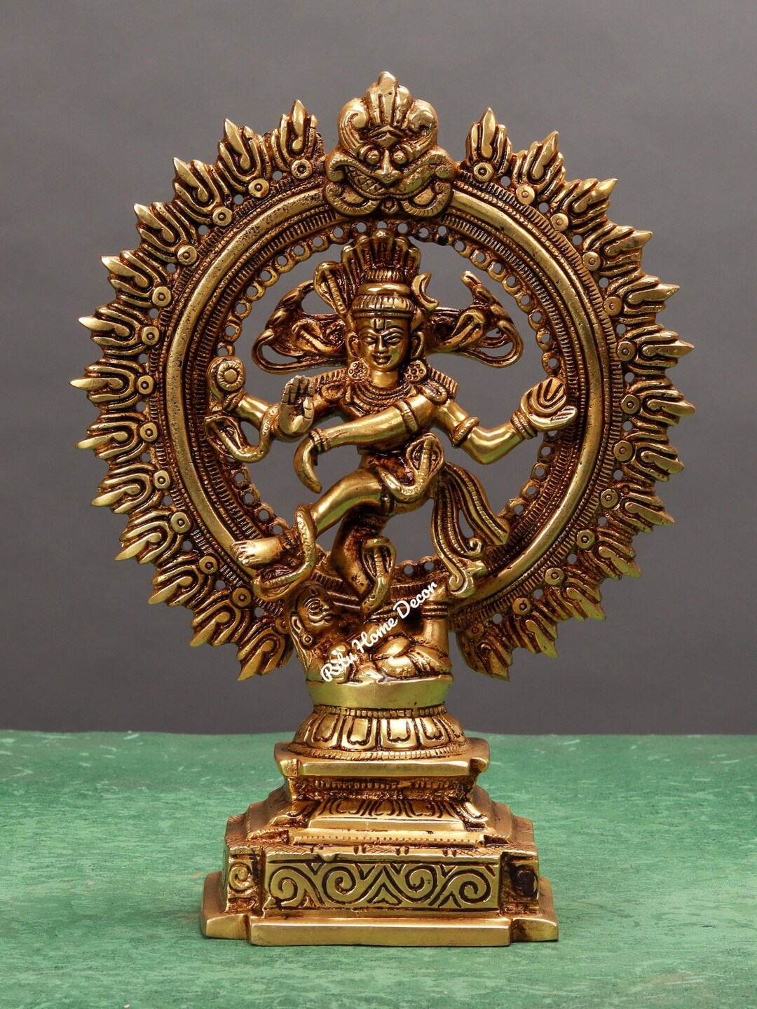 Brass Lord Natraj 10" Statue -divine Dance God Idol - God Shiva ...