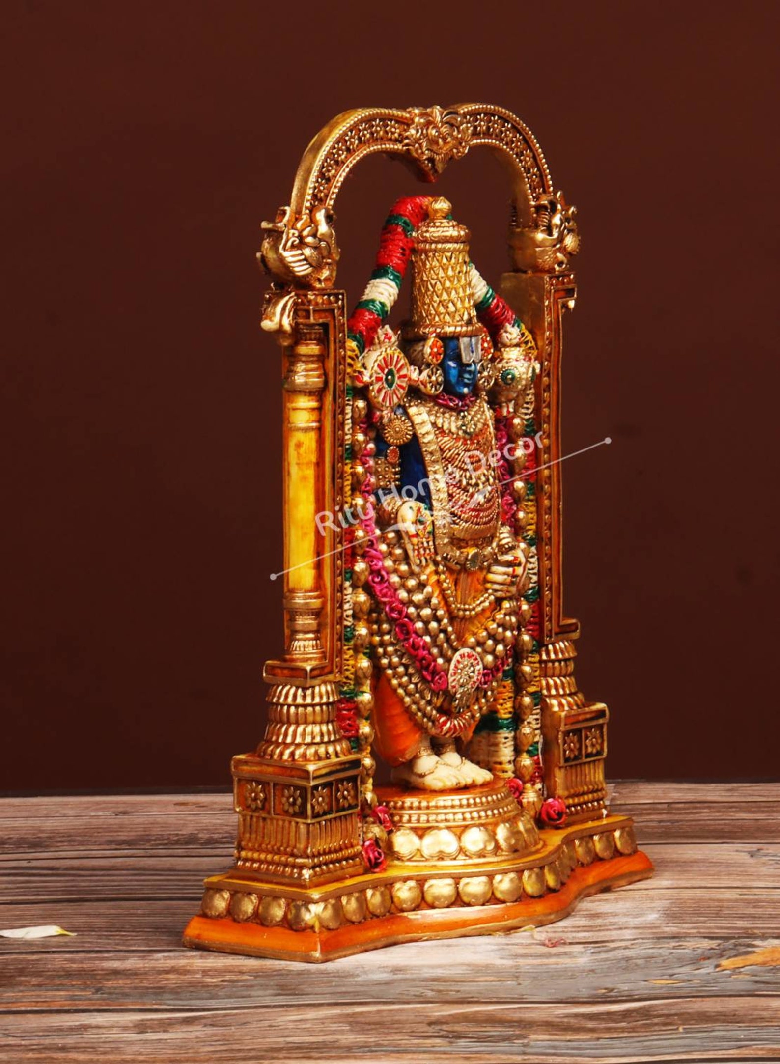 Tirupati Balaji Idol - Lord Vishnu - Form of Vishnu - Venkata Statue ...