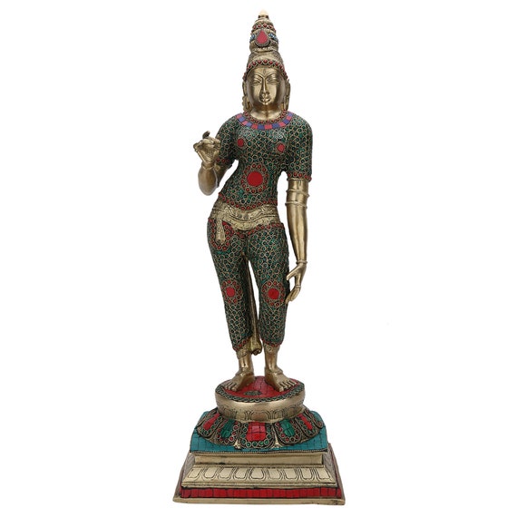 Goddess Parvati 24 Brass Statue Standing Devi Parvati - Etsy