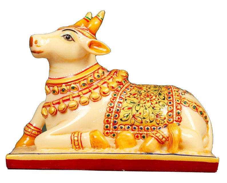 Nandi Statue Wagon of Lord Shiva Bull God Cultured - Etsy