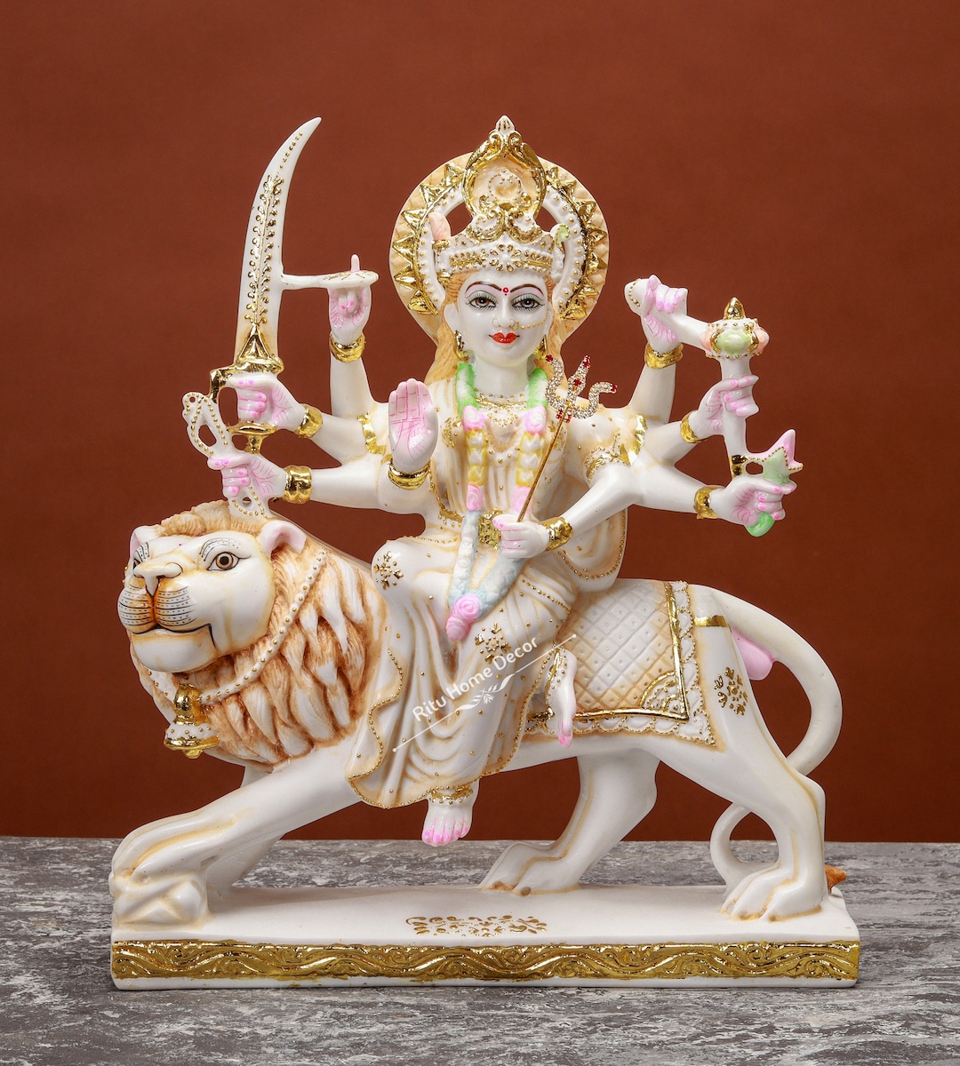 Maa Durga 15 Statue Maa Jagdamba Idol Lion Mount Adi Shakti Statue Ma ...