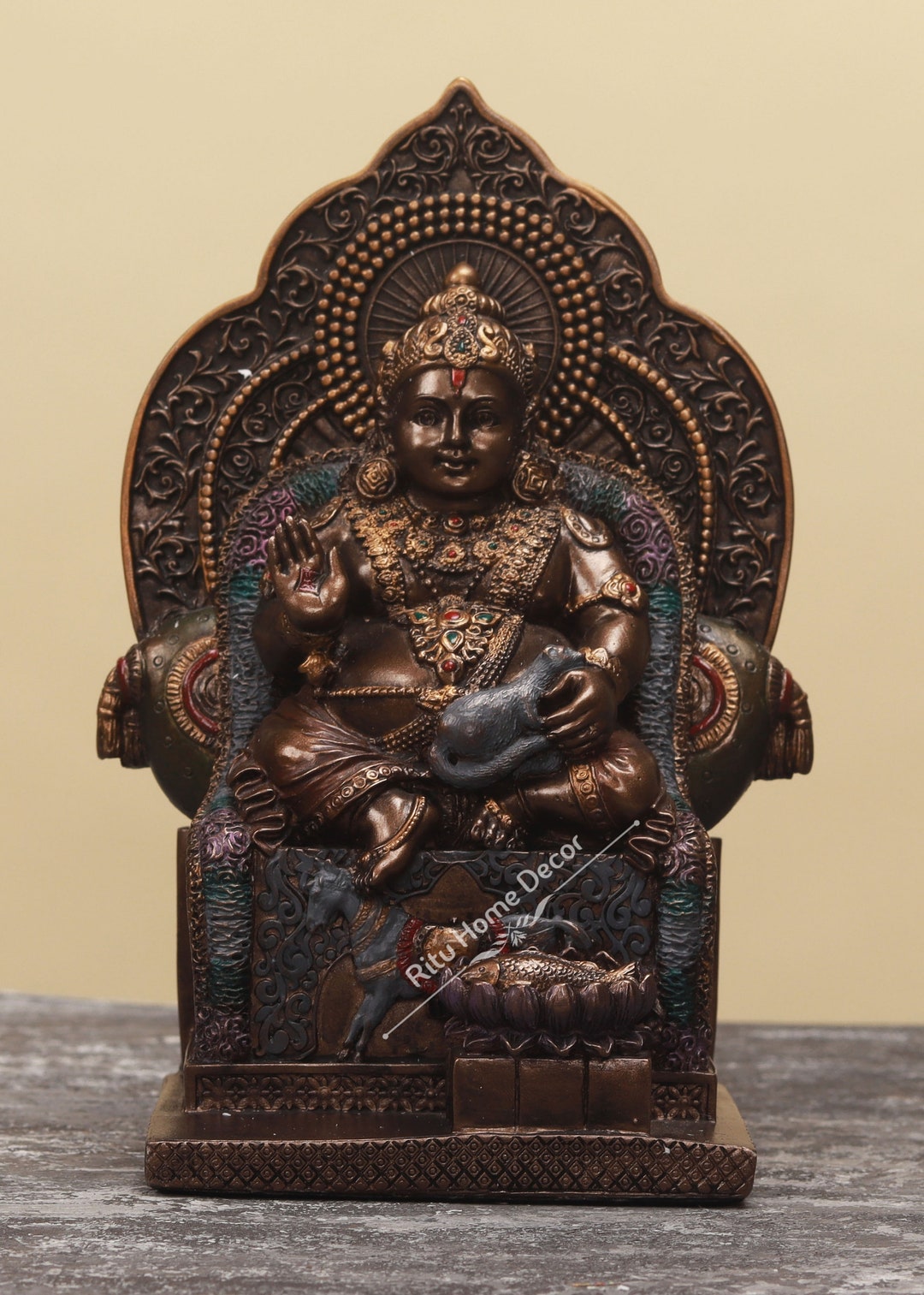 Lord Kuber Statue - Kuvera Statue - Lord of Wealth - Money God - Kuber ...