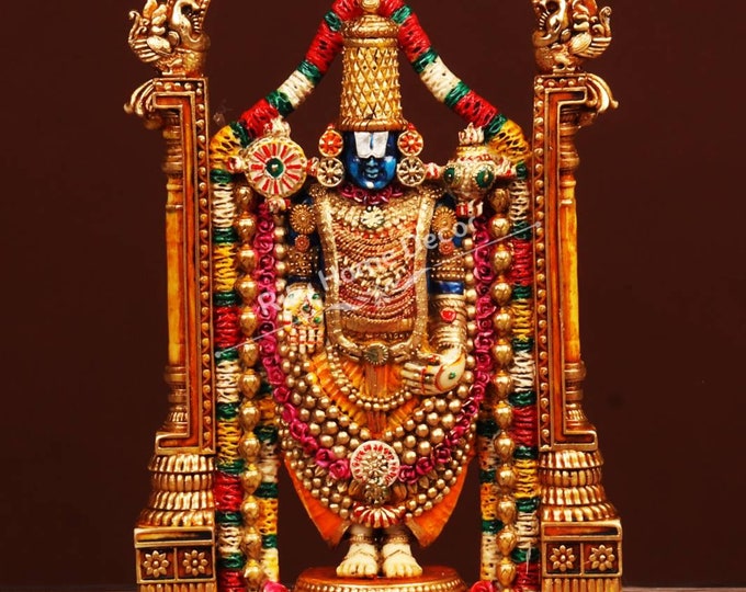 Tirupati Balaji Idol - Lord Vishnu - Form of Vishnu - Venkata Statue ...
