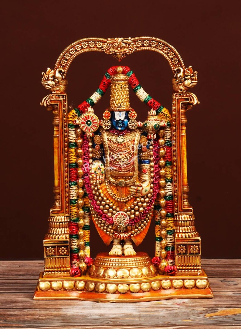 Tirupati Balaji Idol Lord Vishnu Form of Vishnu Venkata - Etsy