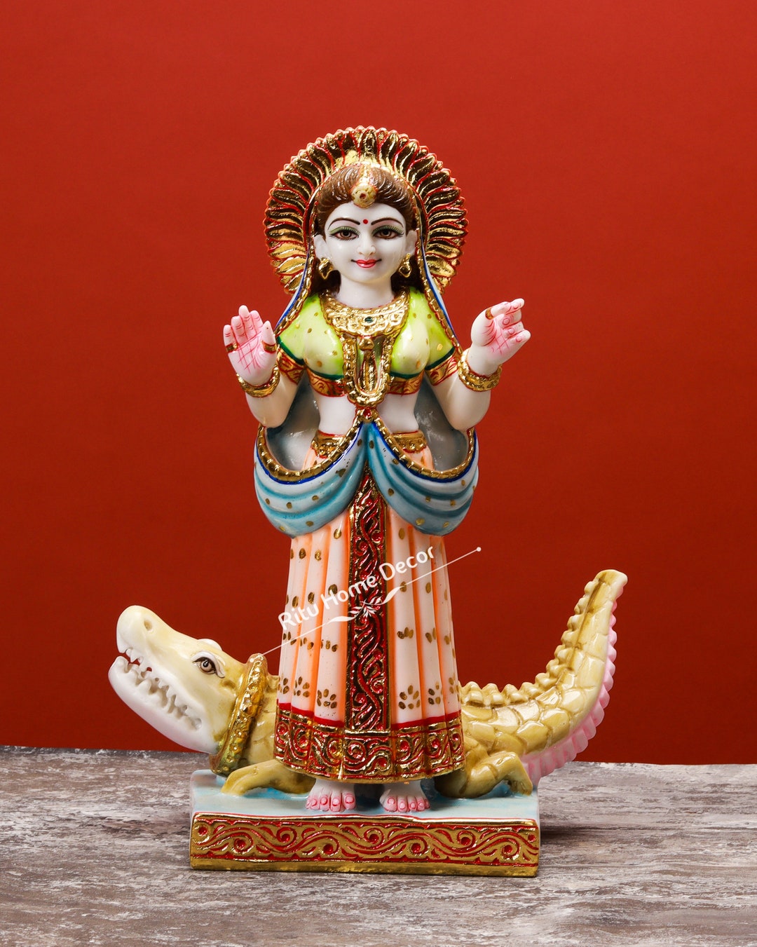 Maa Khodiyar Statue 15 Mata Khodiyar Idol Gujrati Folk Goddess Figurine ...