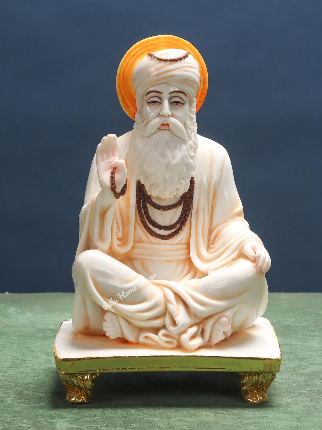 Guru Nanak Dev Ji Statue, First Sikh Religion Guru Idol, Culture Marble ...