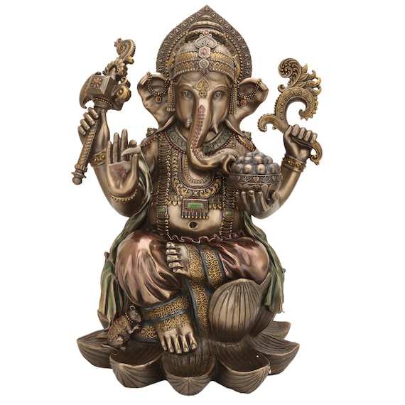 Lord Ganesha Statue for Temple Ganesh Figurine for Worship - Etsy