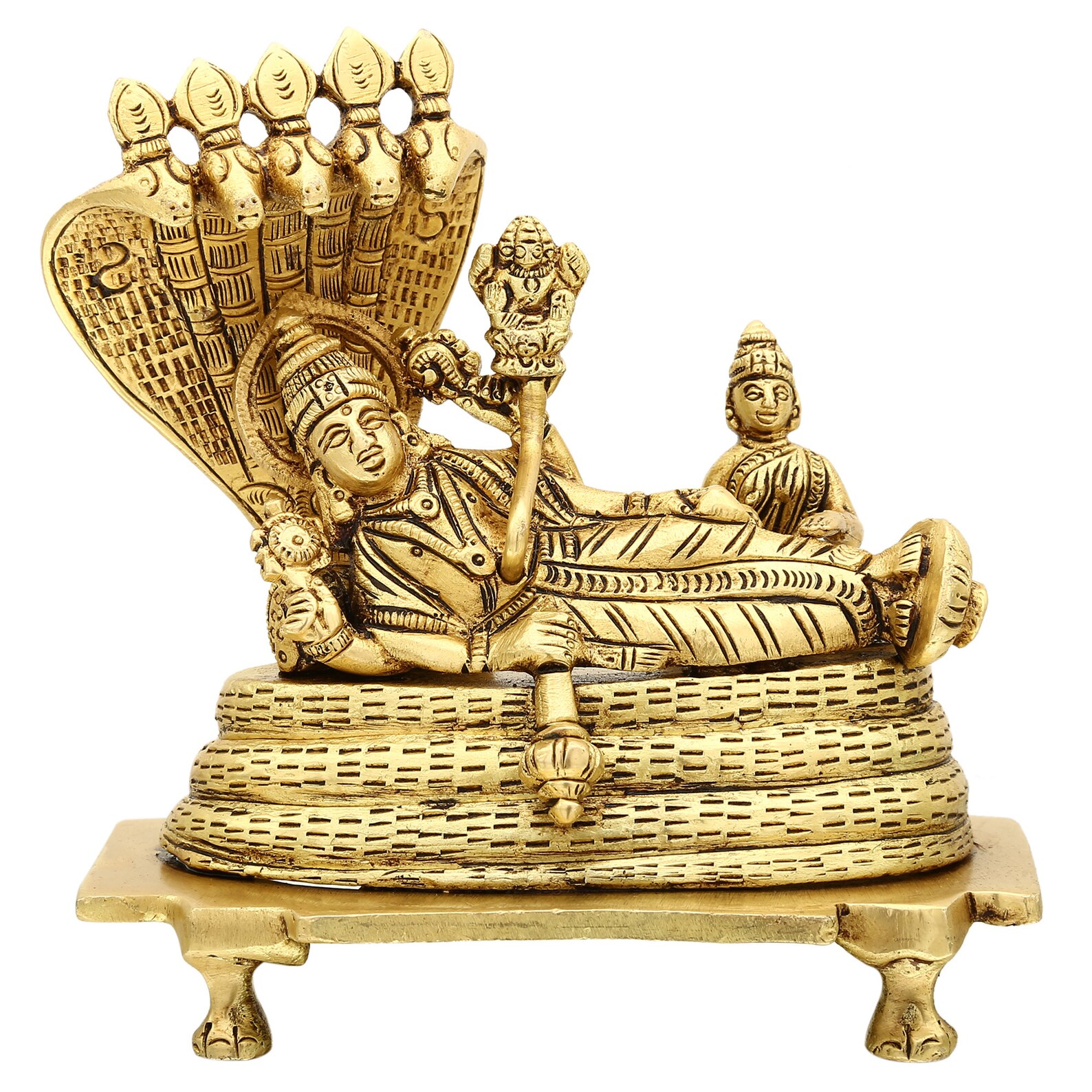 Brass Lord Vishnu Devi Lakshmi Statue Vishnu Lakshmi Statue - Etsy