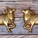Brass Cow Wall Hanging Pair Brass Holy Cow Home Decor Showpiece for ...