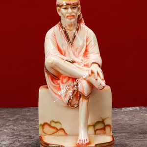Sai Baba Statue - 8 Inch Shirdi Sai Baba - Sai Ram Shirdi - Sainath ...