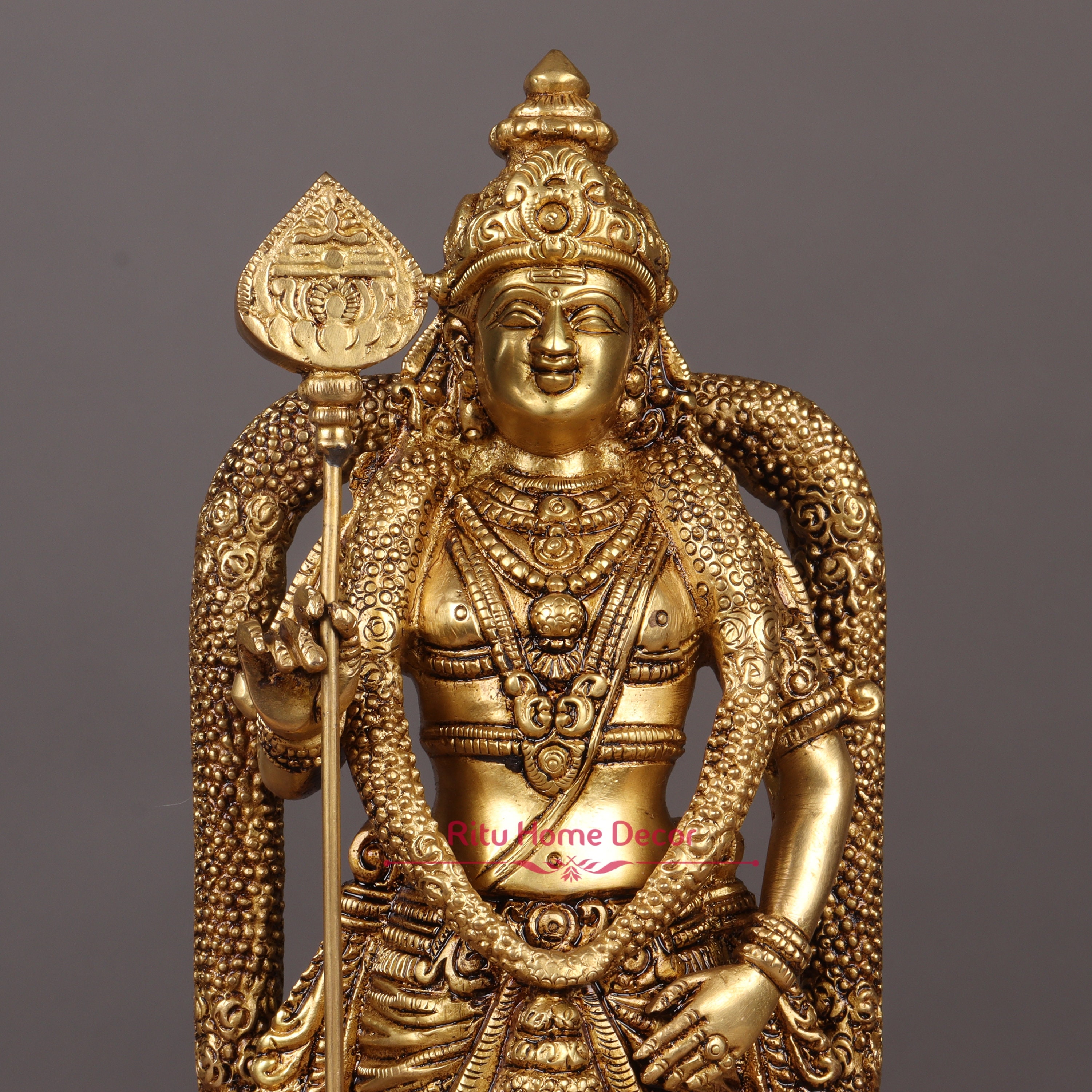 Brass Lord Kartikeya - Kumaraswamy Idol - Lord Murugan Karthikeya ...