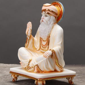 Guru Nanak Dev Ji Statue, First Sikh Religion Guru Idol, Culture Marble ...