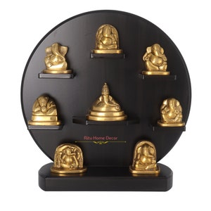 Ashtavinayaka Brass Statue, Eight Ganesh Idol, Elephant Head God ...