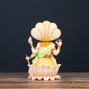 Lord Vishnu Lakshmi Idol Narayana Laxmi Figurine Satyanarayan Bhagwan ...
