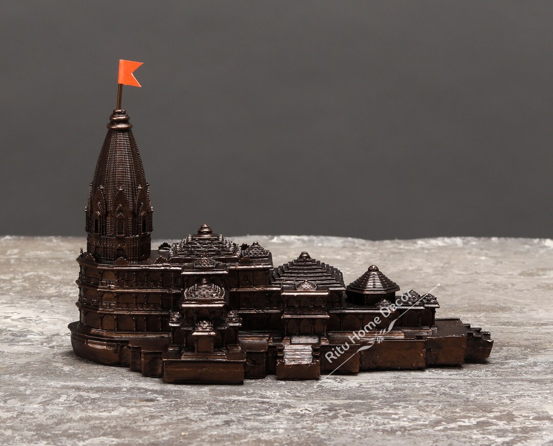 Ayodhya Ram Mandir Replica Sculpture - Ram Lalla House Temple - Hindu ...