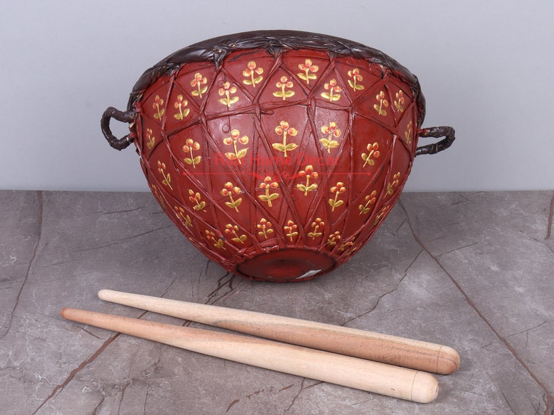 Hand Painted Nangara Drum for Home Décor Krishna Radha and - Etsy