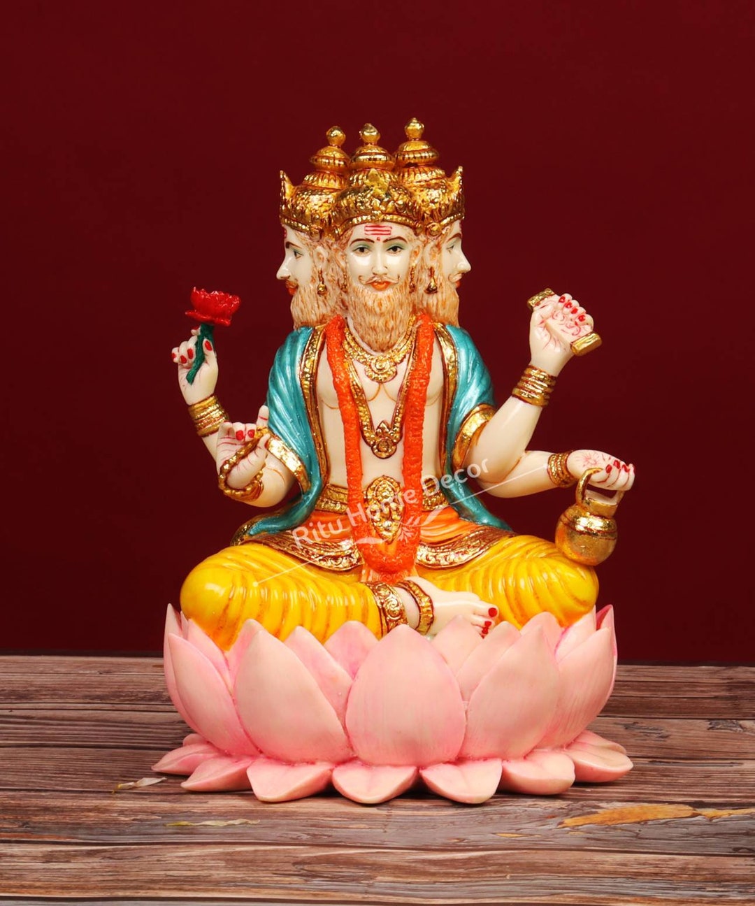 Lord Brahma Statue - Creator of Universe - Brahmdev Idol - Vedas ...