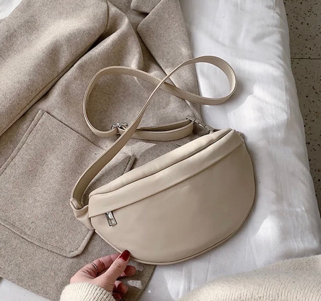 Everyday Cross Body CREAM Bag Shoulder Purse Phone Bag Fanny Pack ...