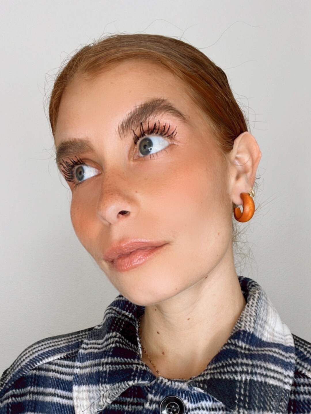 Rust Brown Wood Hoops, Wood Hoops, Light Weight, Everyday Earrings ...