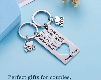 TWO Key Chain Set. Key and Lock Key Chain Set. You Hold the - Etsy