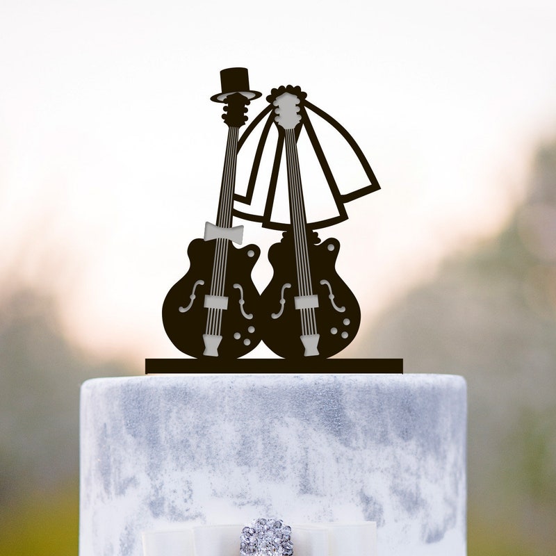 Guitar Cake Topper - Etsy