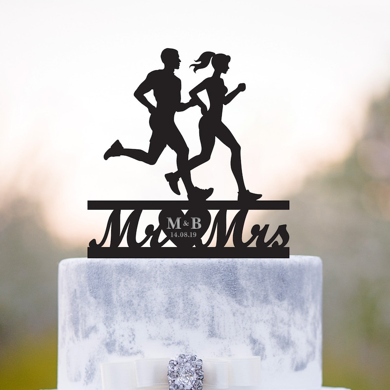 Running Cake Topper Wedding - Etsy