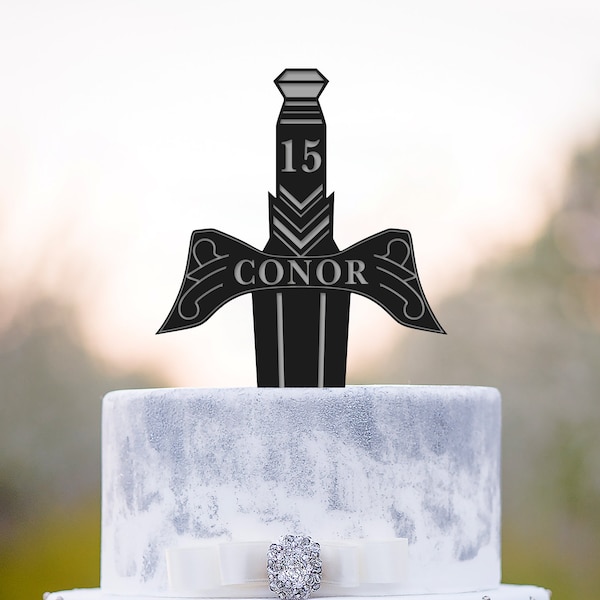 Medieval Sword Cake Topper - Etsy
