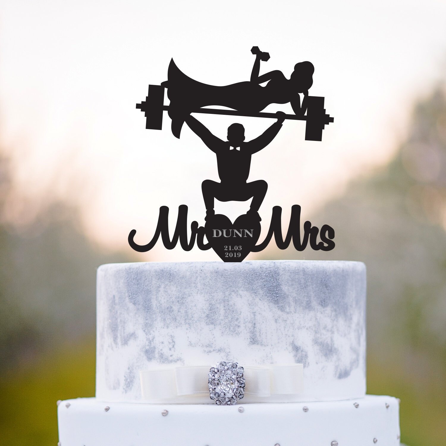 Fitness cake topperFunny gym cake topperWedding workout cake | Etsy