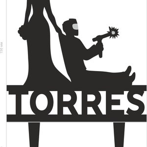 Custom Welder Wedding Cake Topper,welder Personalized Bride and Groom ...