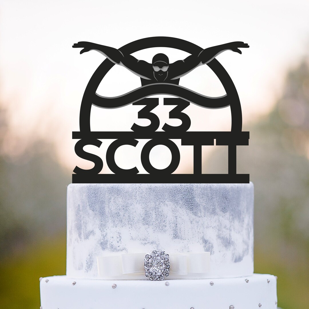 Swimmer Cake Topper Birthday,swimming Cake Topper Birthday,swimmer ...