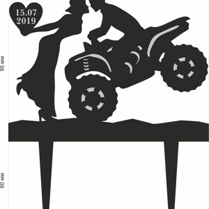 4 Wheeler Wedding Cake Topper,atv Cake Topper,atv Mr and Mrs Cake ...