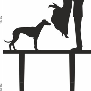 Greyhound Wedding Cake Toppermartingale Greyhound Cake - Etsy