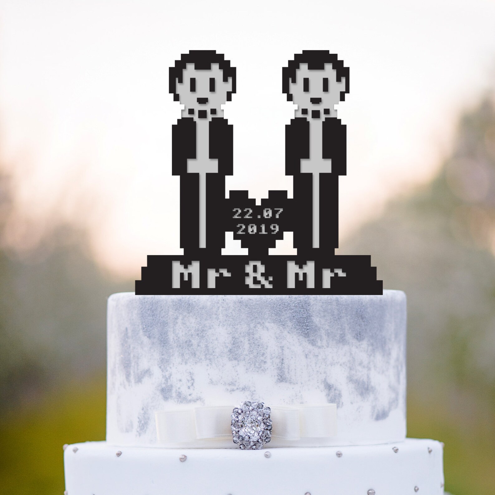 Gay Wedding 8 Bit Cake Topper8 Bit Video Game Wedding Cake - Etsy