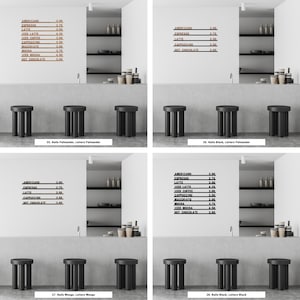 Wall Menu Board, Changeable Letter Board, Wood Wall Rail Board ...