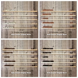 Wall Mounted Menu Rails, Changeabe Letter Board, Cafe Wall Menu ...