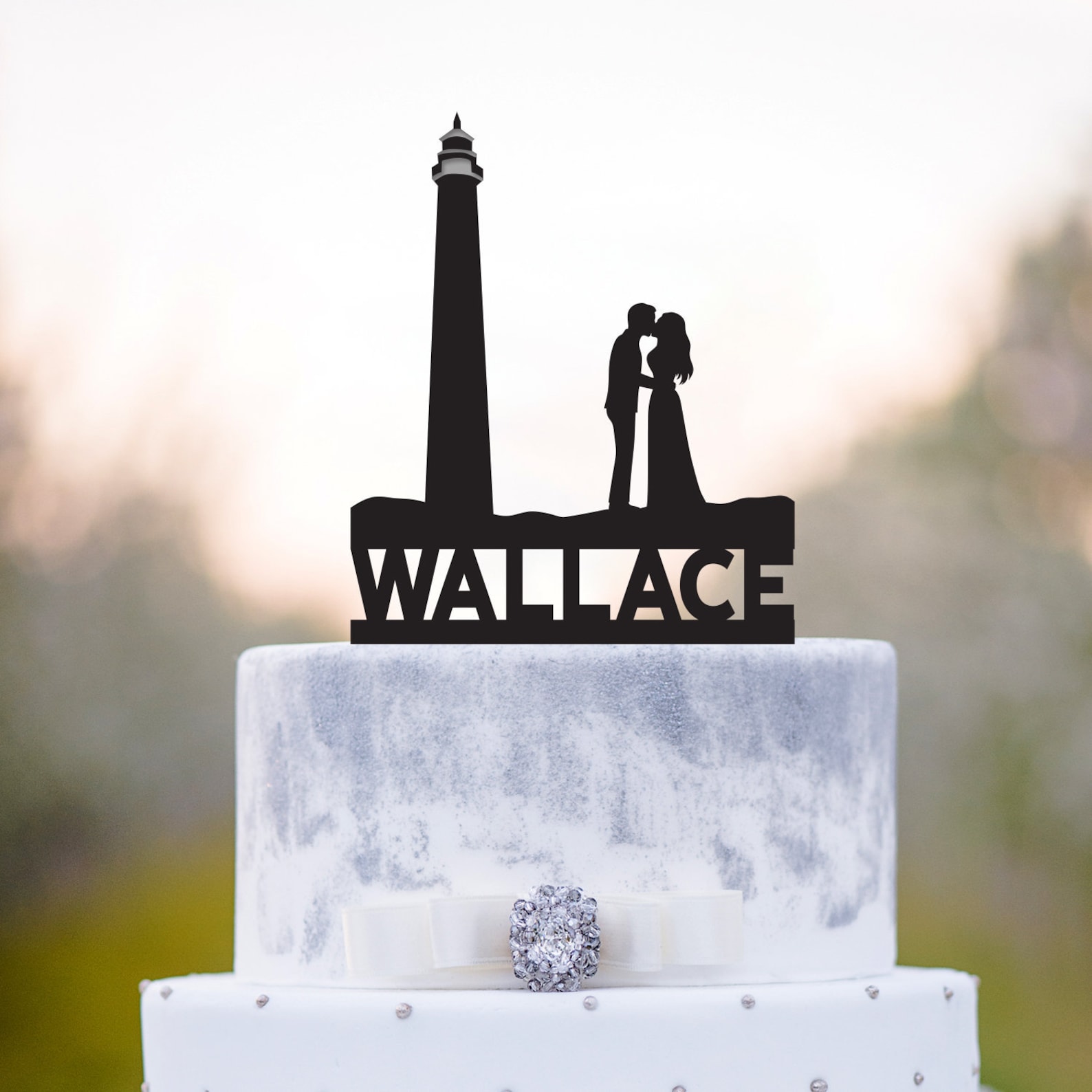 Lighthouse cake topperlighthouse theme mr and mrs wedding | Etsy