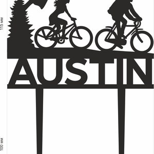 Bicycle Couple Cake Topper,bicycle Lovers Cake Topper,bicycle Wedding ...