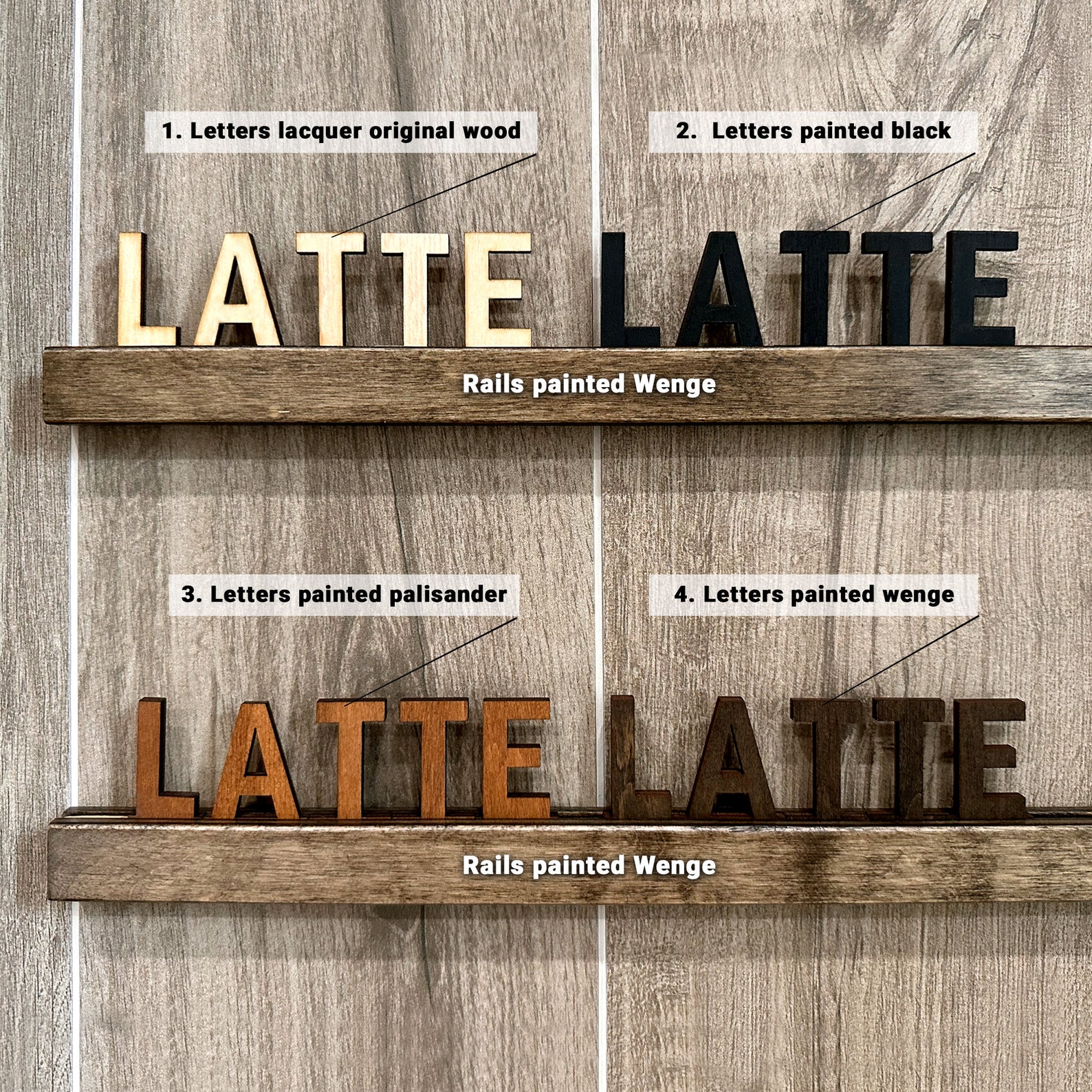 Changeable Letter Menu Board, Wood Wall Rail, Cafe Sign - Etsy UK