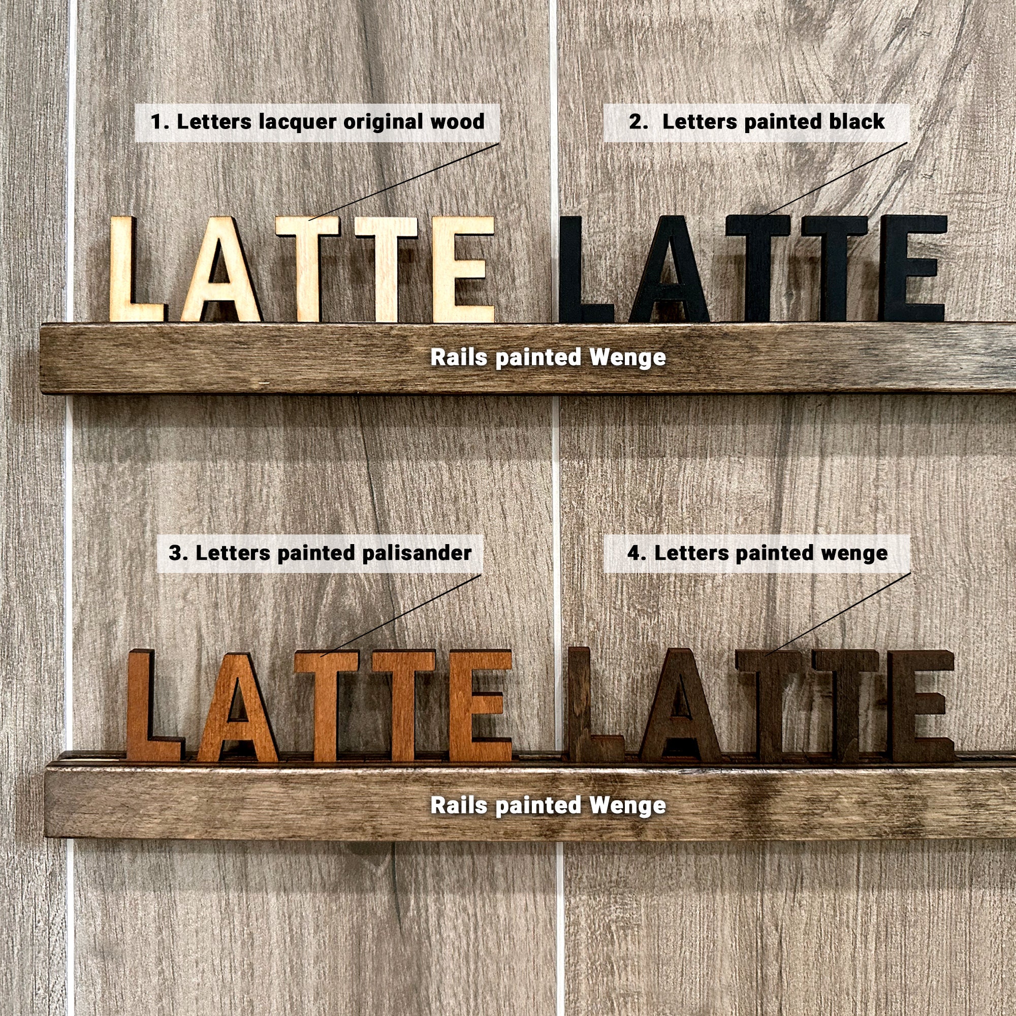Changeable Letter Menu Board, Wood Wall Rail, Cafe Sign - Etsy UK