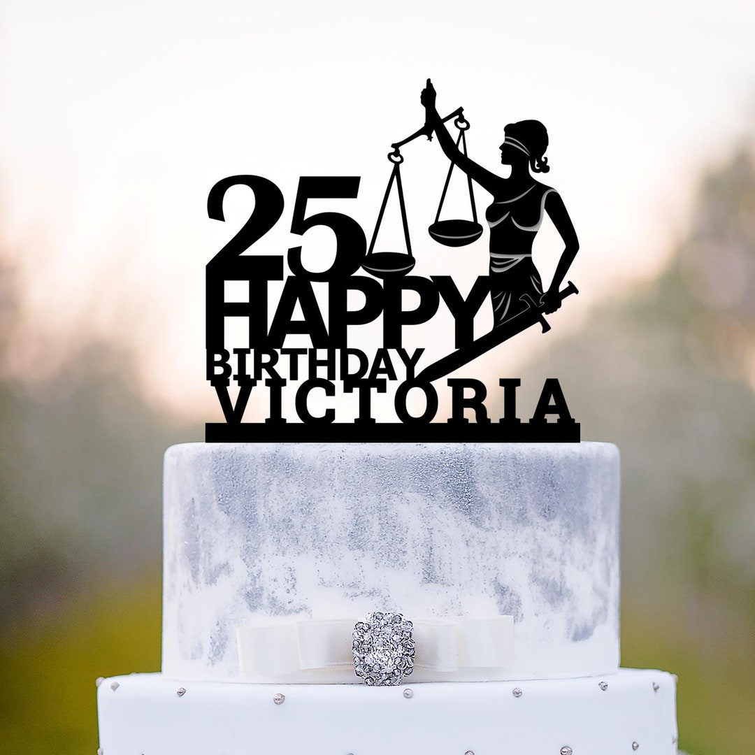 Lawyer Cake Topper, Lawyer Birthday Cake Topper, Law Balance Topper ...